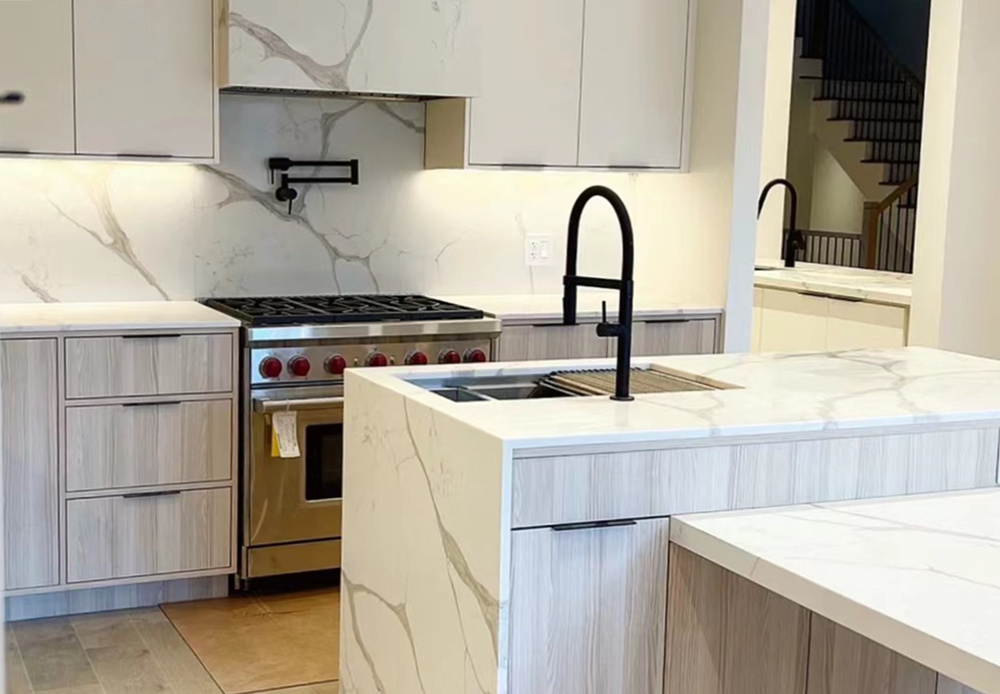 Calacatta Oro Marble Kitchen